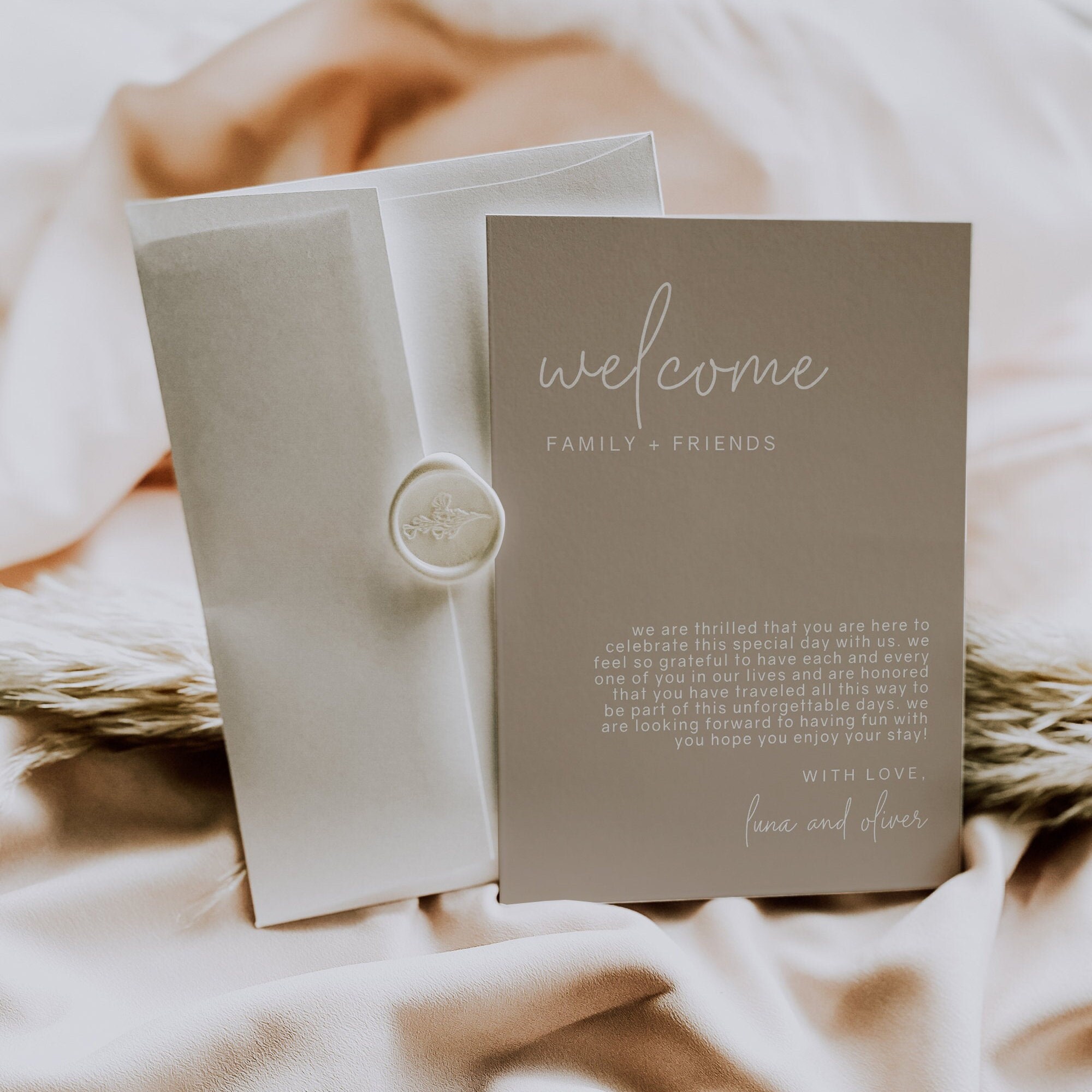 Beige Wedding Timeline Template, Modern Events Schedule (digital ...