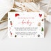 Santa Baby Shower Invitation Template Set, Christmas Baby Shower ...