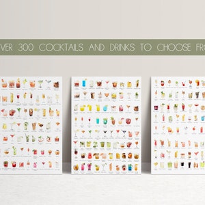 Signature Drinks Sign Template Editable Bar Menu Sign - Etsy