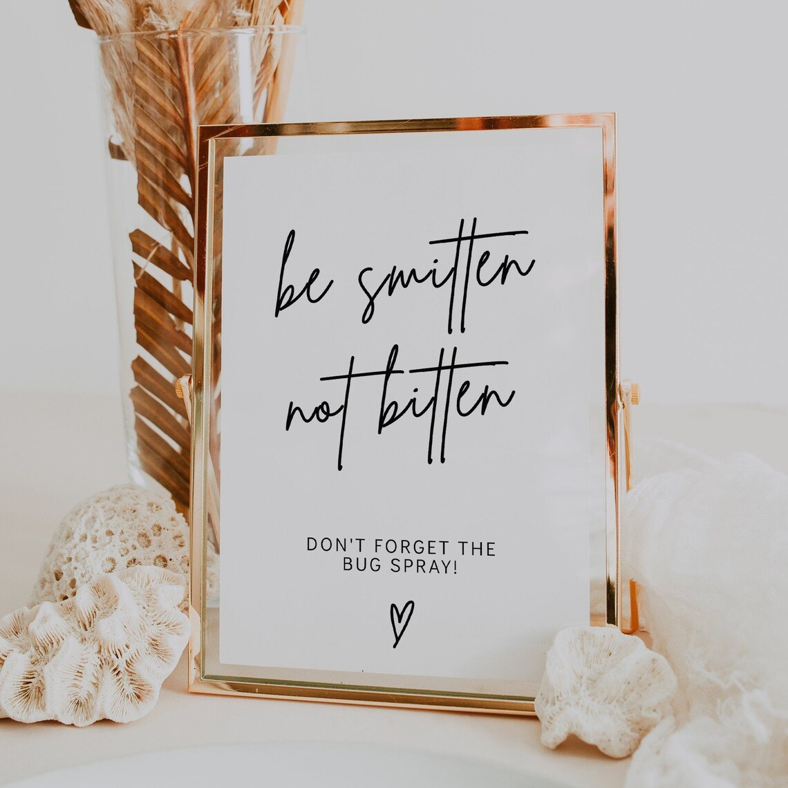Bug Spray Sign Template, Minimalist Wedding Poster (digital Download ...