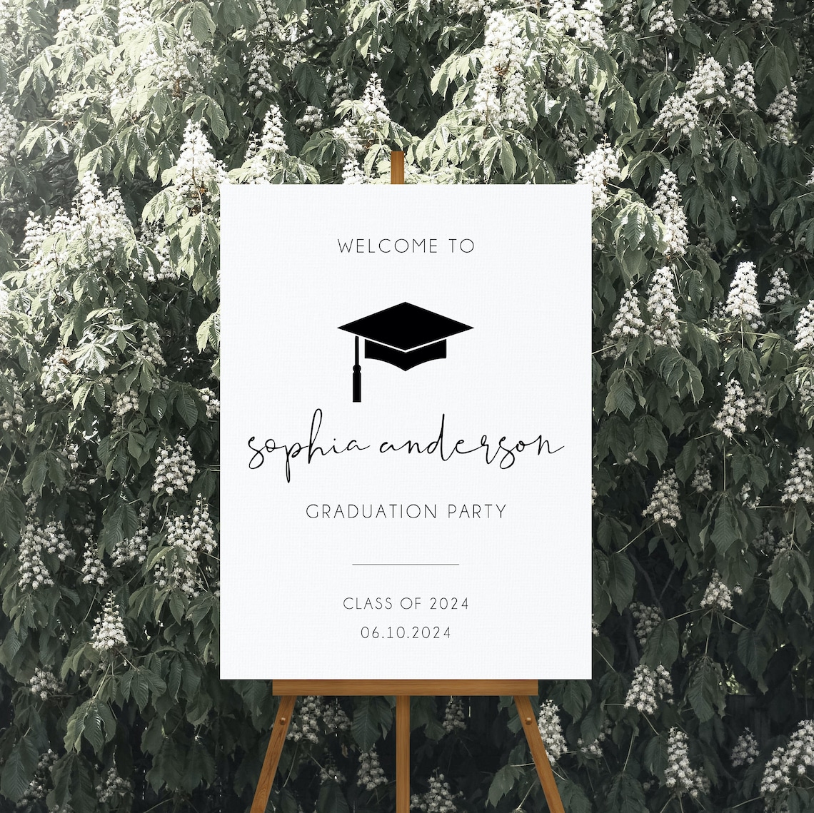 Graduation Welcome Sign Template Editable Graduation Sign | Etsy