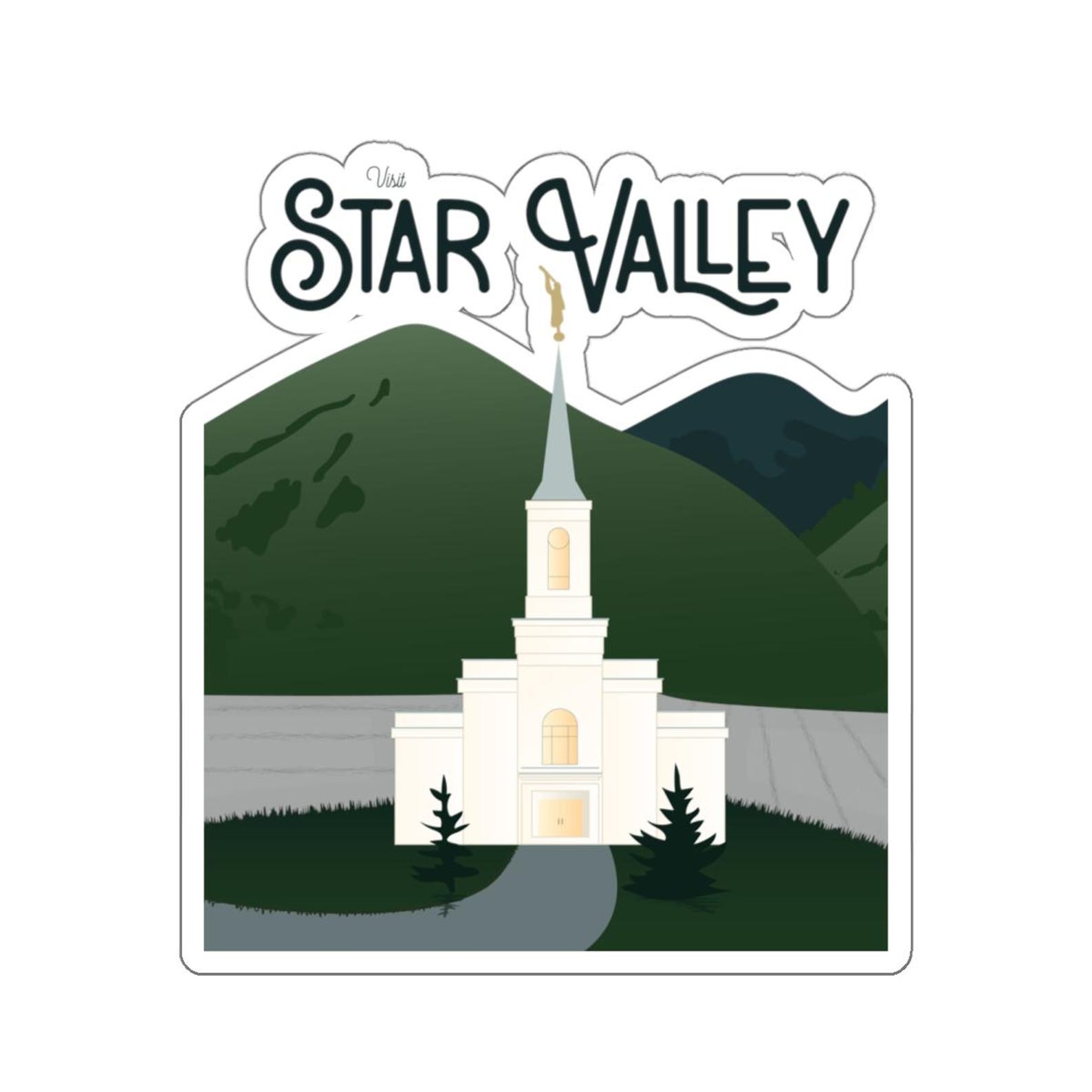 LDS Temple Stickers, Star Valley Temple, Missionary Stocking Stuffers ...