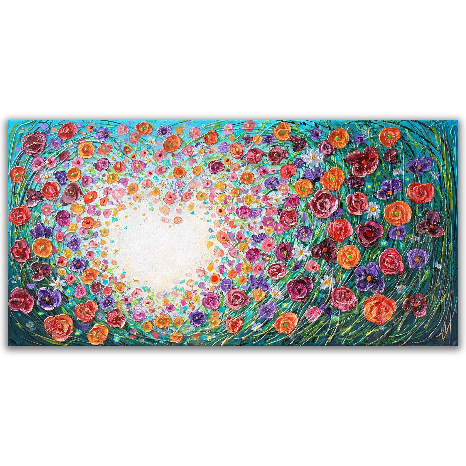 Flower Lover | Contemporary Floral Art | Unique Textured & Modern ...