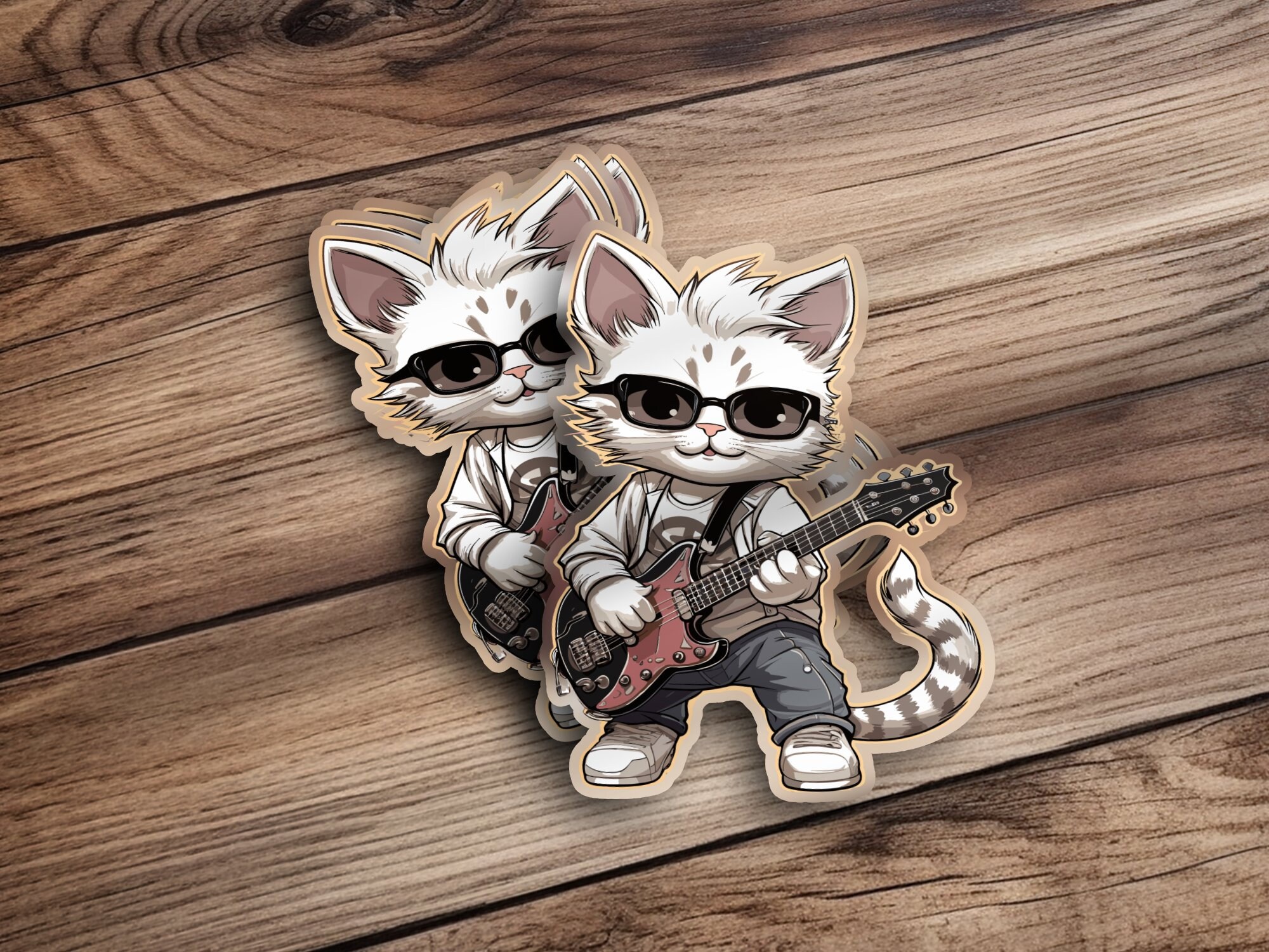 Mean Guitar Pete the Cat: Cats W Instruments, Drummer, Svg Png Eps, Commercial Use Clipart ...