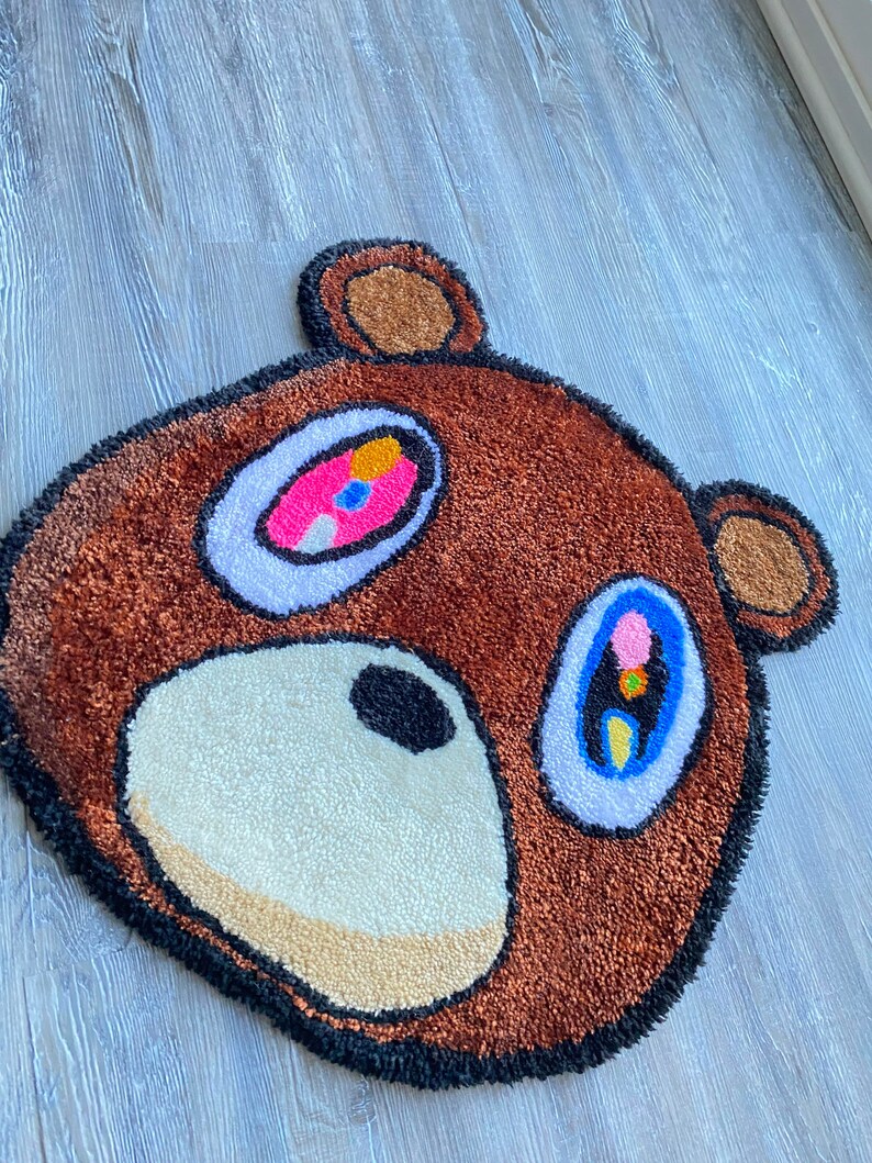 Kanye West Hand Tufted Graduation Bear Rug |anti Skid Rug|100% Handmade ...