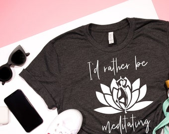 Yoga T-shirt Meditation Tshirt Mindfulness Shirt Gift for - Etsy Israel