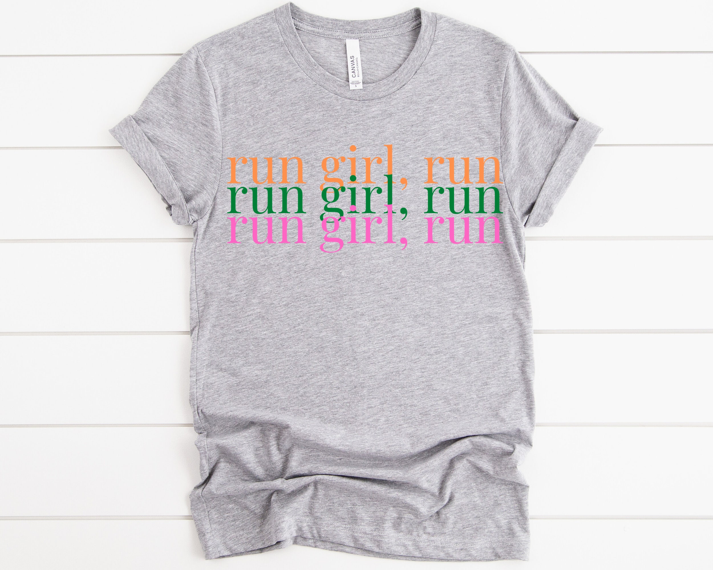 Run Girl, Run T-shirt / Workout Tees / Fitness Tees / Exercise Tees ...