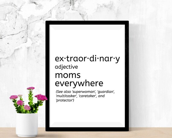 Extraordinary Definition Printable Wall Art / Instant Download | Etsy