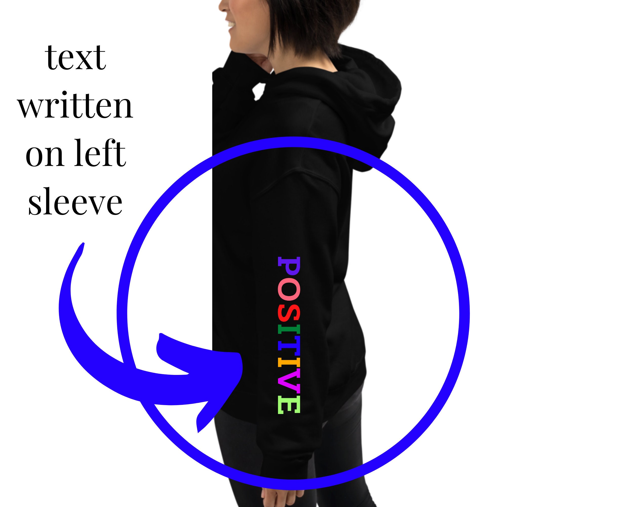 Be Positive Hoodie / Inspirational Hoodie / Inspirational Gifts ...