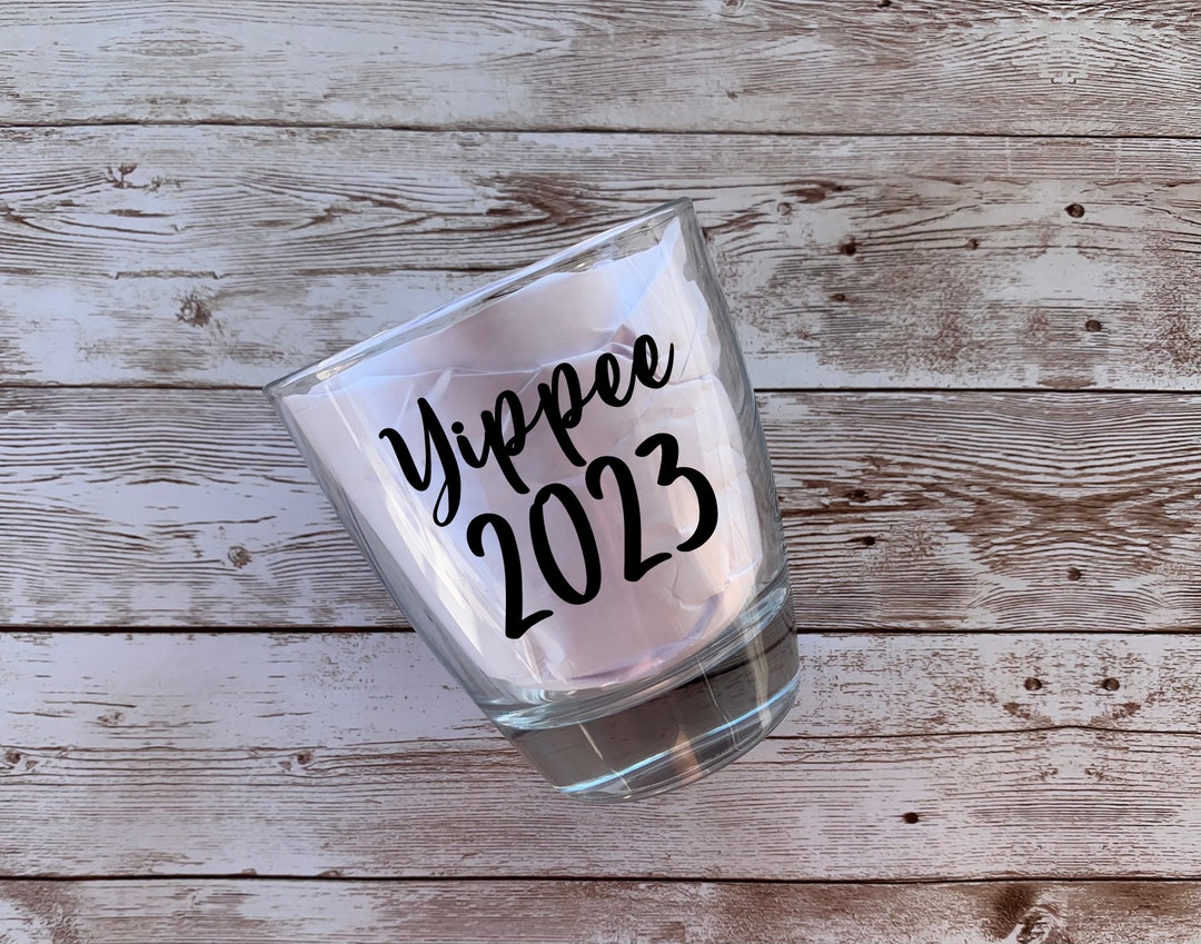 Yippee 2023 Whiskey Glass, New Year's 2023 Rocks Glass, New Year's Eve ...
