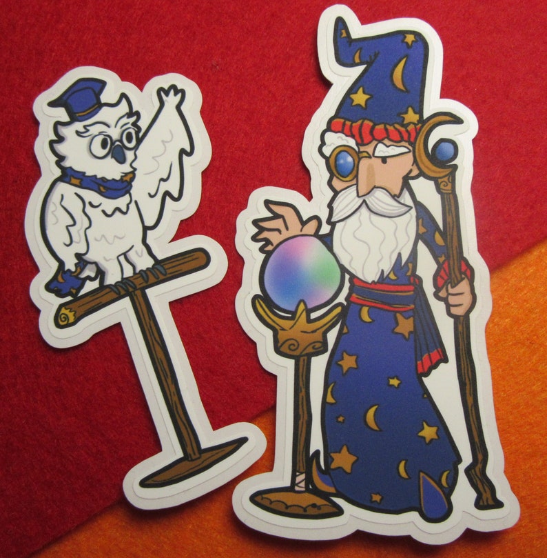 Wizarding Merle Ambrose and Gamma Stickers - Etsy