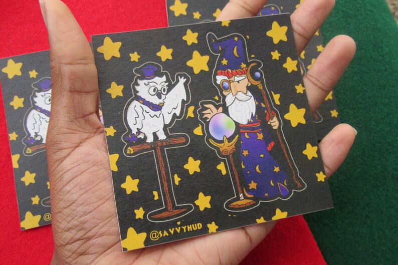 Wizarding Merle Ambrose and Gamma Stickers - Etsy