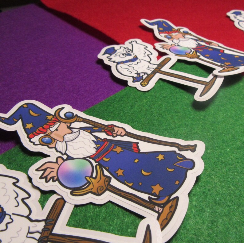 Wizarding Merle Ambrose and Gamma Stickers - Etsy