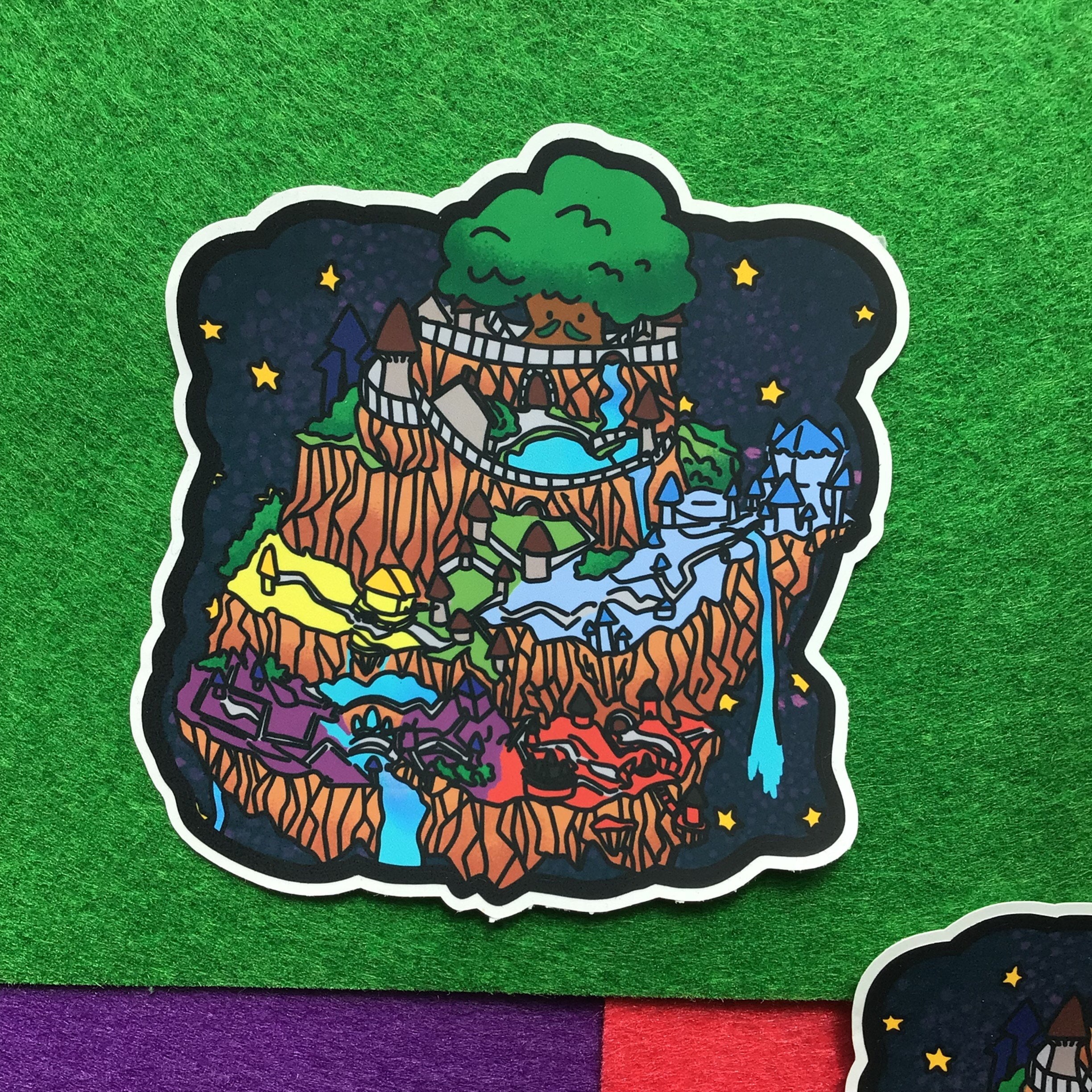 Wizarding City Sticker | Etsy