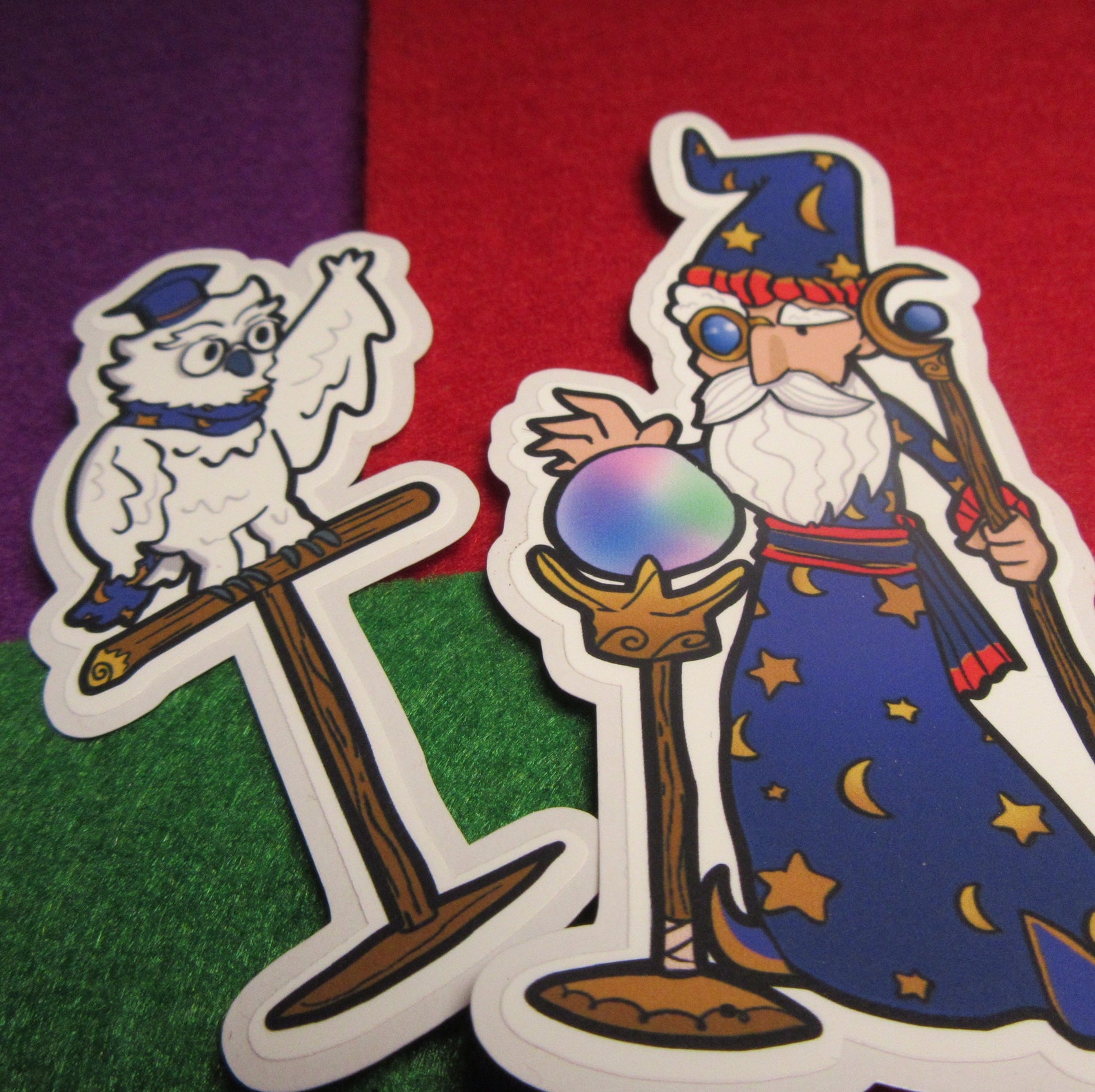 Wizarding Merle Ambrose and Gamma Stickers - Etsy