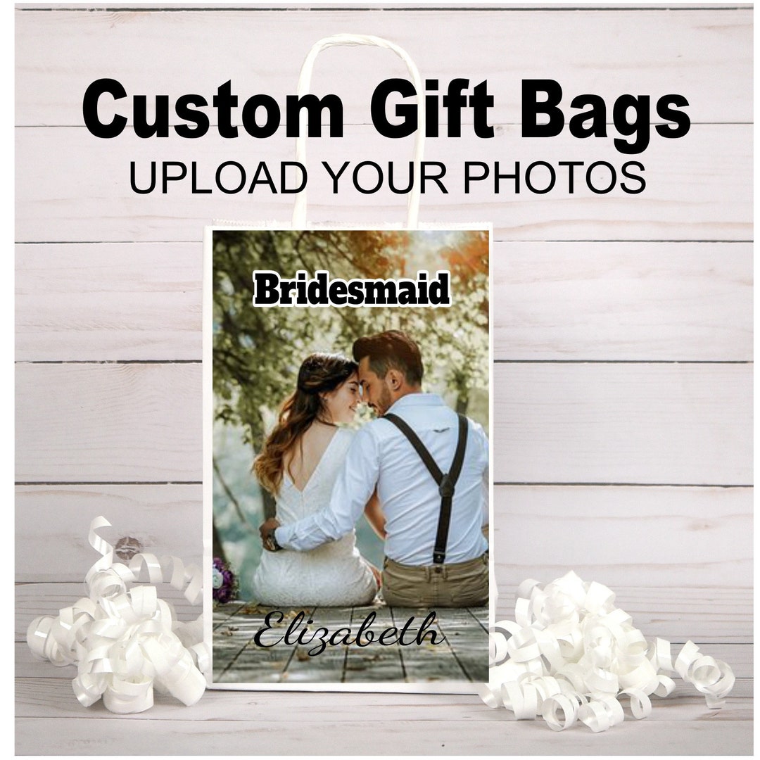 Custom Photo Gift Bags With Handles With Design Studio (3 Sizes ...