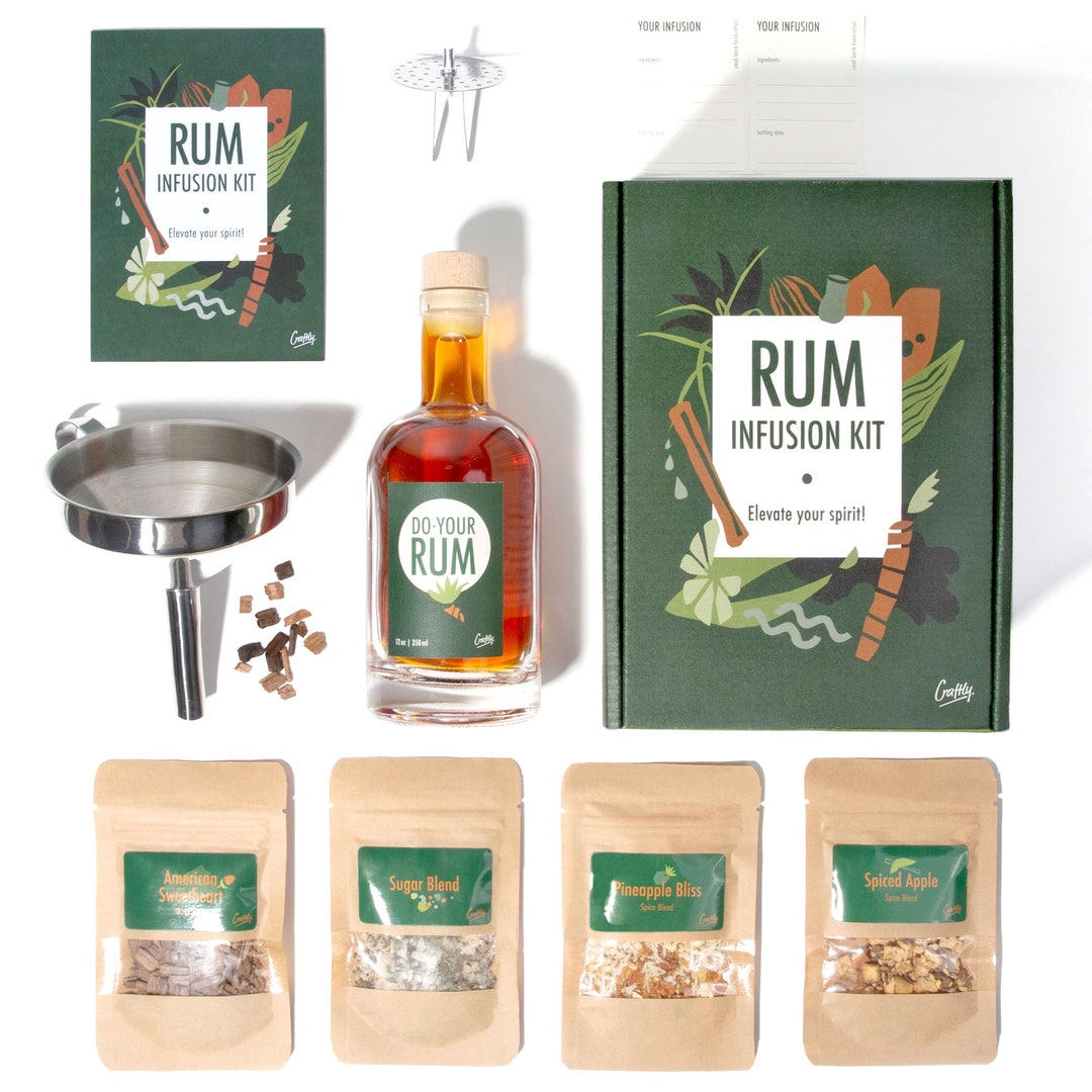 Rum Infusion Kit by Craftly Natural Botanicals for Homemade Cocktails ...