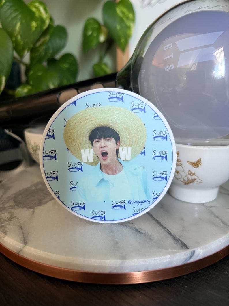 Super Tuna Jin Vinyl Sticker: BTS K-pop ARMY Merch (3"x3") - Etsy