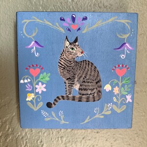 Custom Handpainted Pet Folk Art Portrait - Etsy