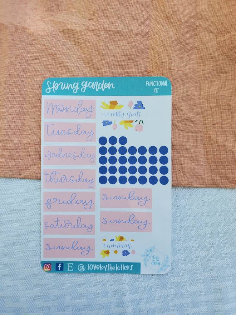 Spring Floral Stickers Spring Floral Planner Stickers Floral | Etsy