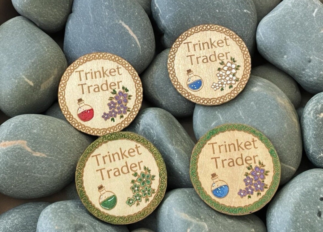 Trinket Trader Badge Pin (small) - Etsy