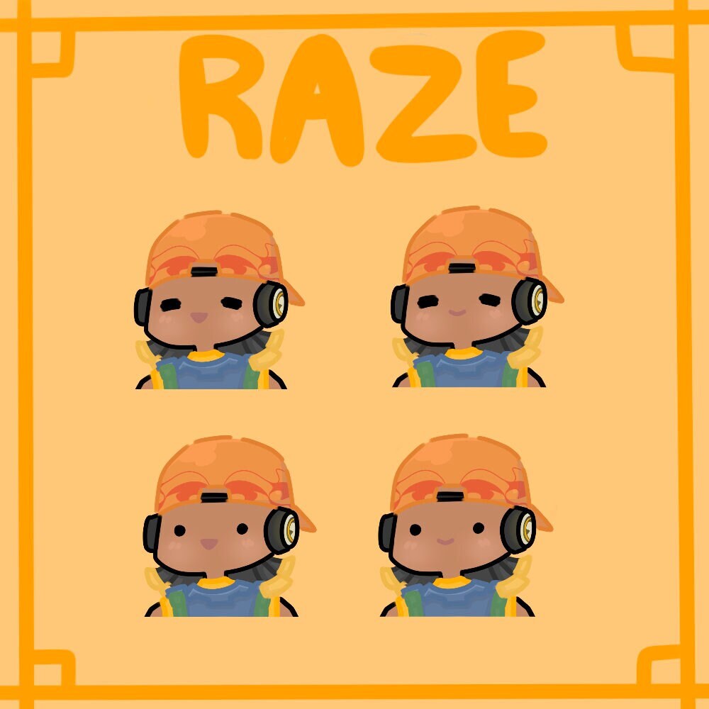 PRE-MADE Raze Valorant Pngtuber for Twitch/youtube Streamers - Etsy