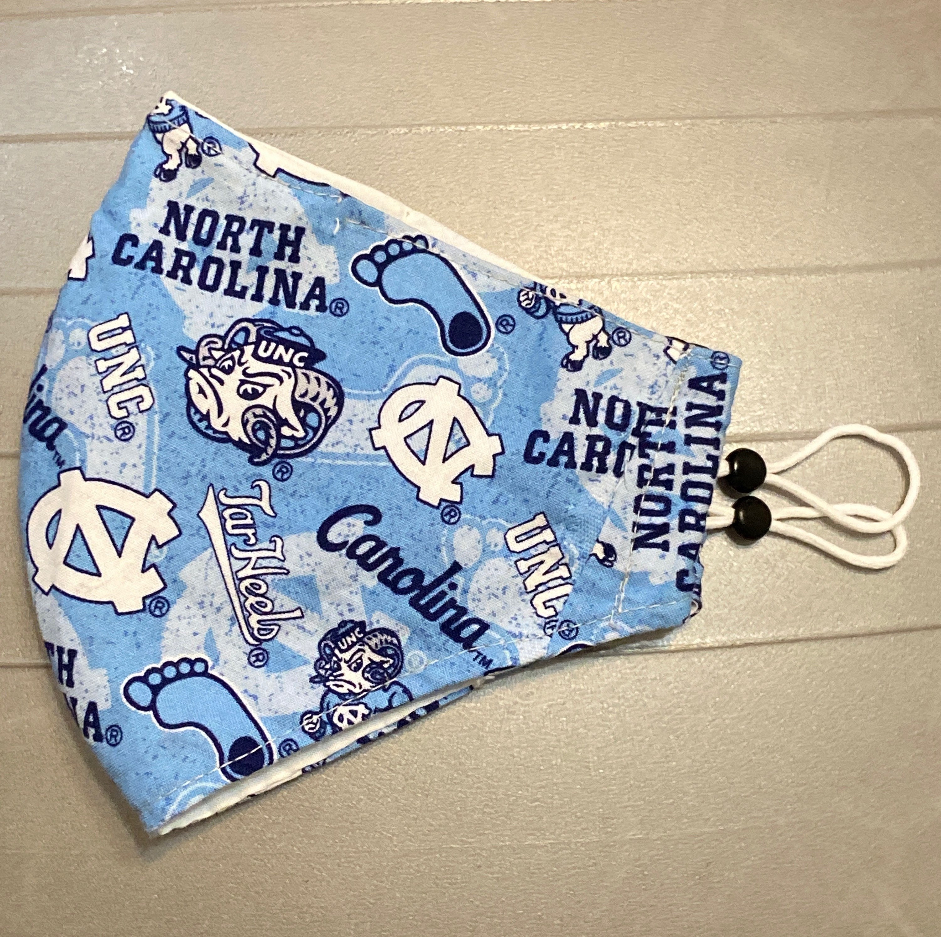REDUCED PRICE UNC Tarheels Elite Facemask 100% Cotton - Etsy