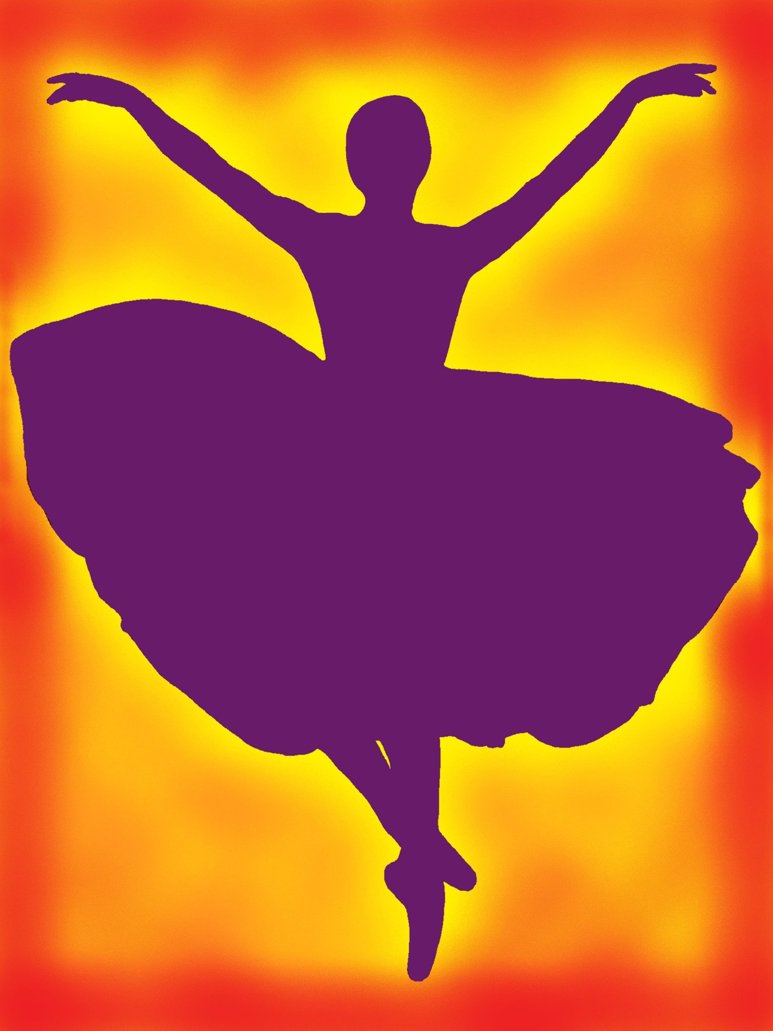 Ballet Dancer In Purple Ballet Illustration Ballet Print Etsy