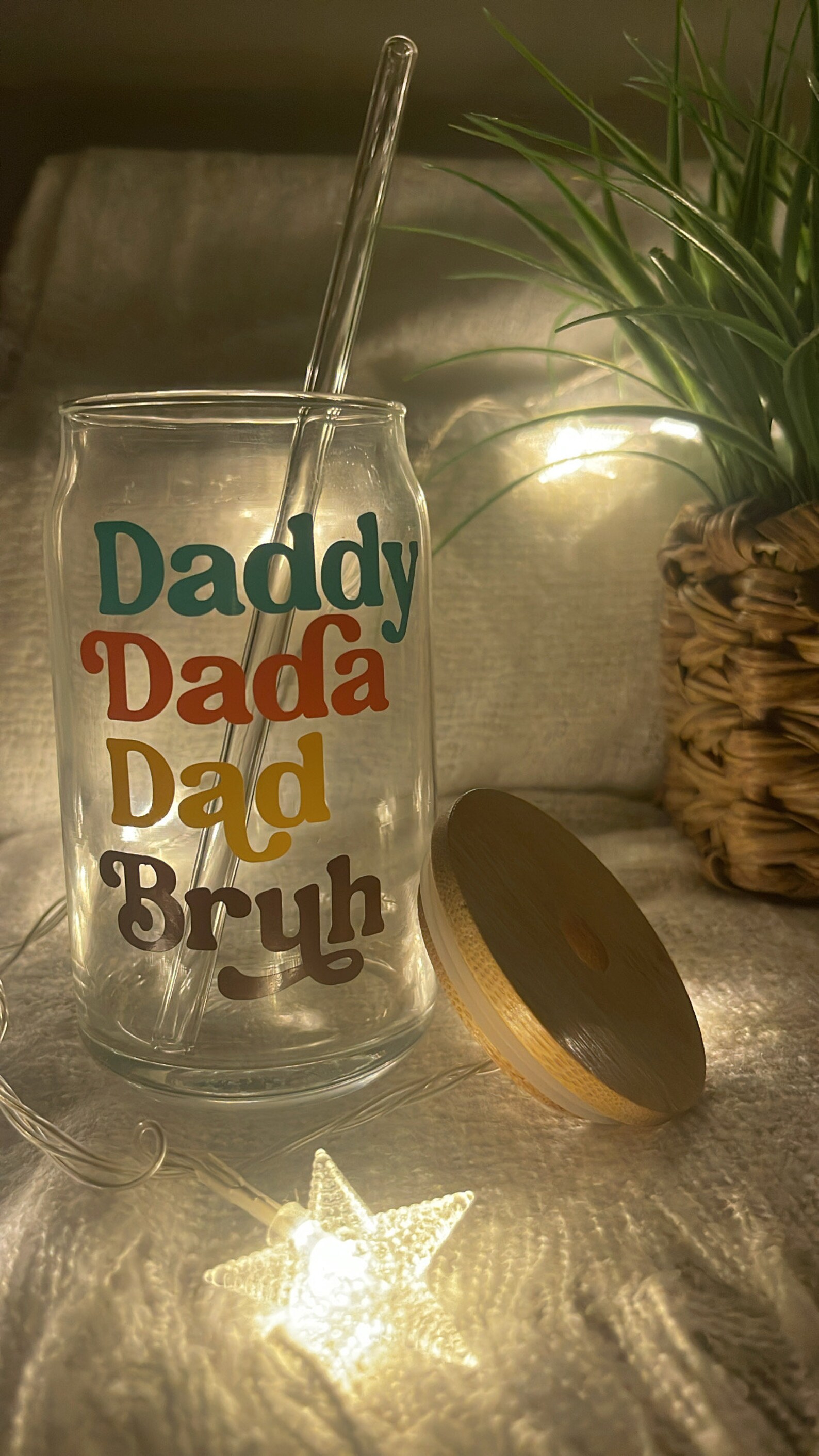Fathers Coffee Cup| Dads Glass Cup| Fathers Day Gift | Daddy Dada Dad ...