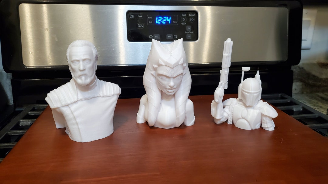 Star Wars Count Dooku 6" Statue/bust - Clone Wars Era - 3D Printed - Etsy