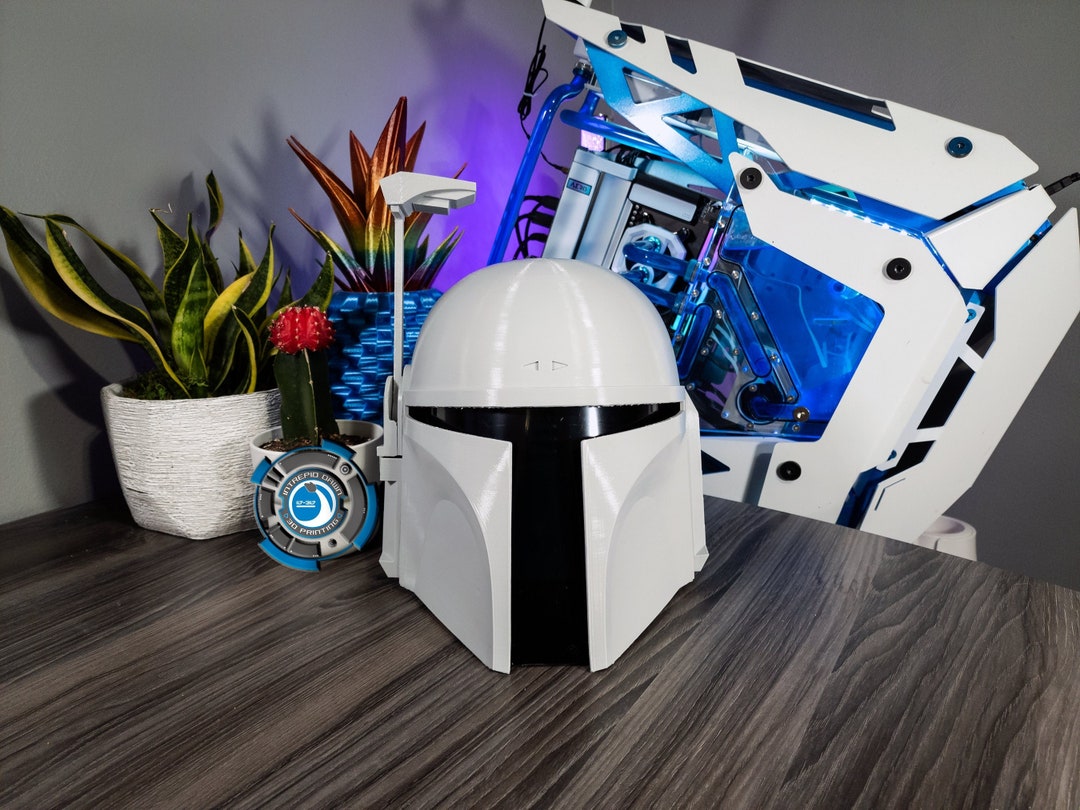 Jango Fett Mandalorian Deathwatch Style Helmet 501st Approvable - Life ...