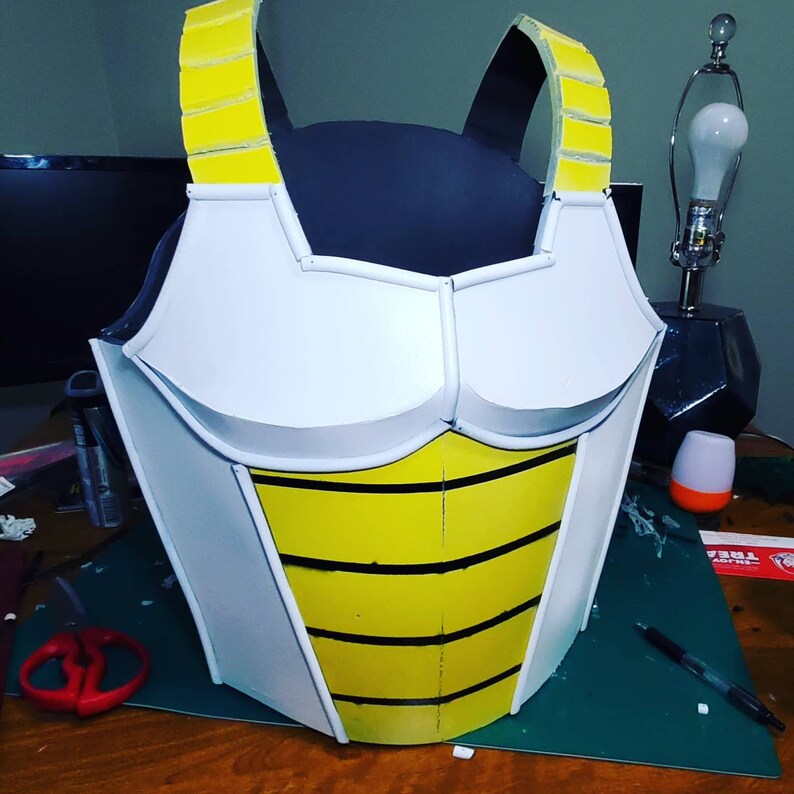Saiyan Armor Template Dragon Ball Z Etsy
