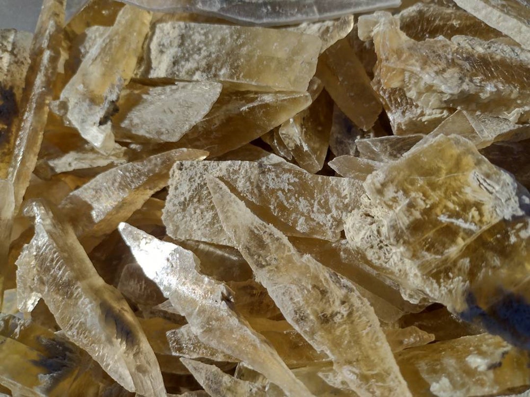 Golden Selenite From Utah Crystal Selenite Etsy