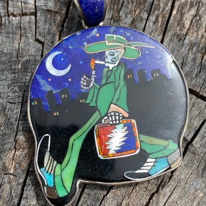 Grateful Dead Doo-dah Man Sterling Silver/inlay Pendant by - Etsy