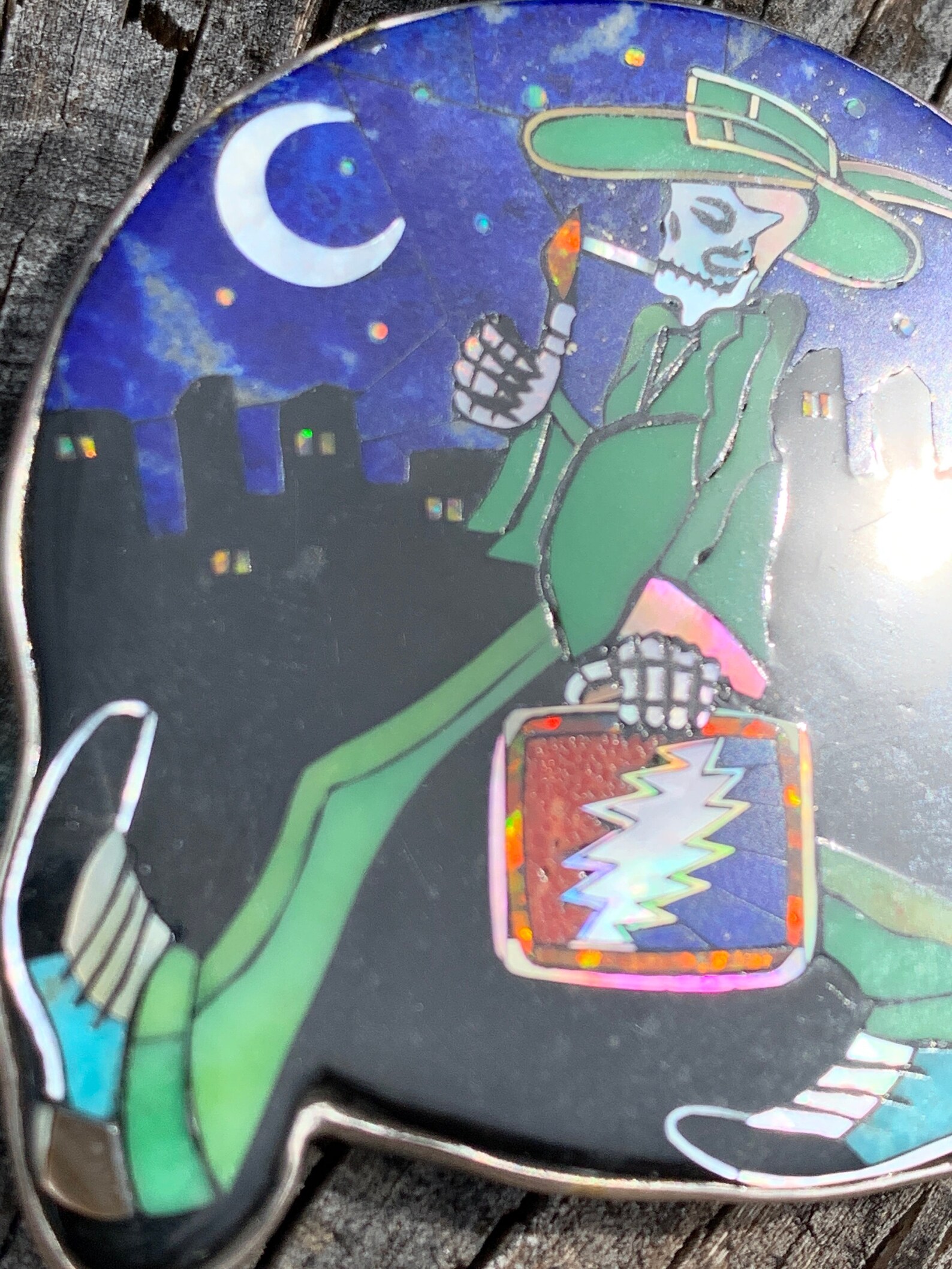 Grateful Dead Doo-dah Man Sterling Silver/inlay Pendant by - Etsy