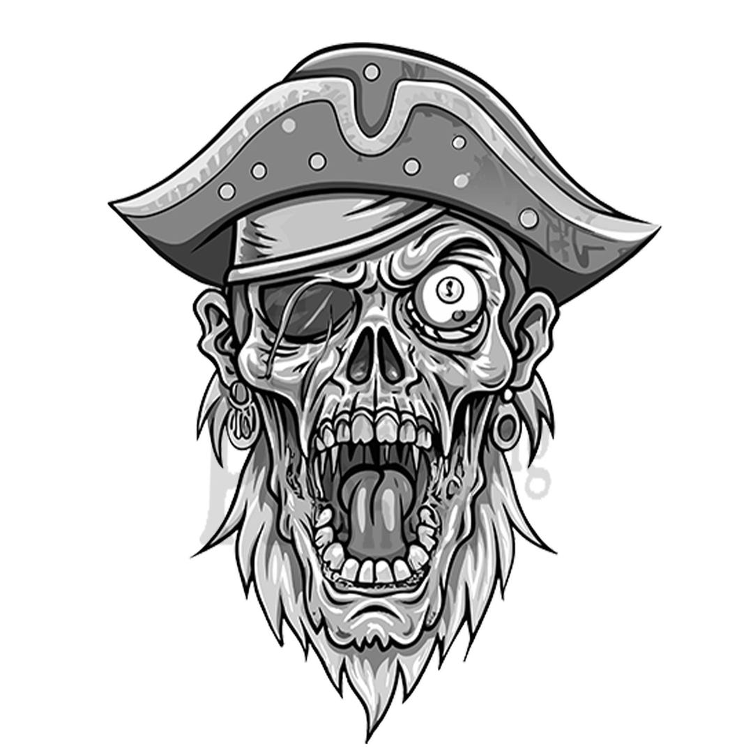 Cursed Captain Undead Pirate King,pirate Skeleton Clipart, Pirate PNG ...