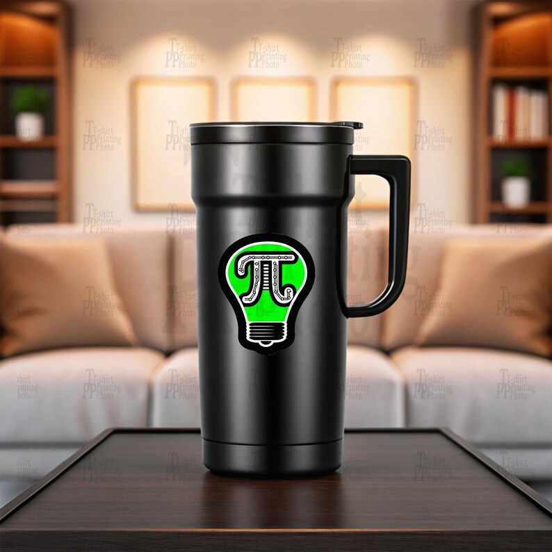 Pi Symbol Circuit Lightbulb Sticker Green Pi Lightbulb Decal ...