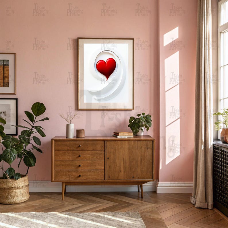 Charming Red Hearts for Your Wall Perfect Valentine's Day Decor Red ...