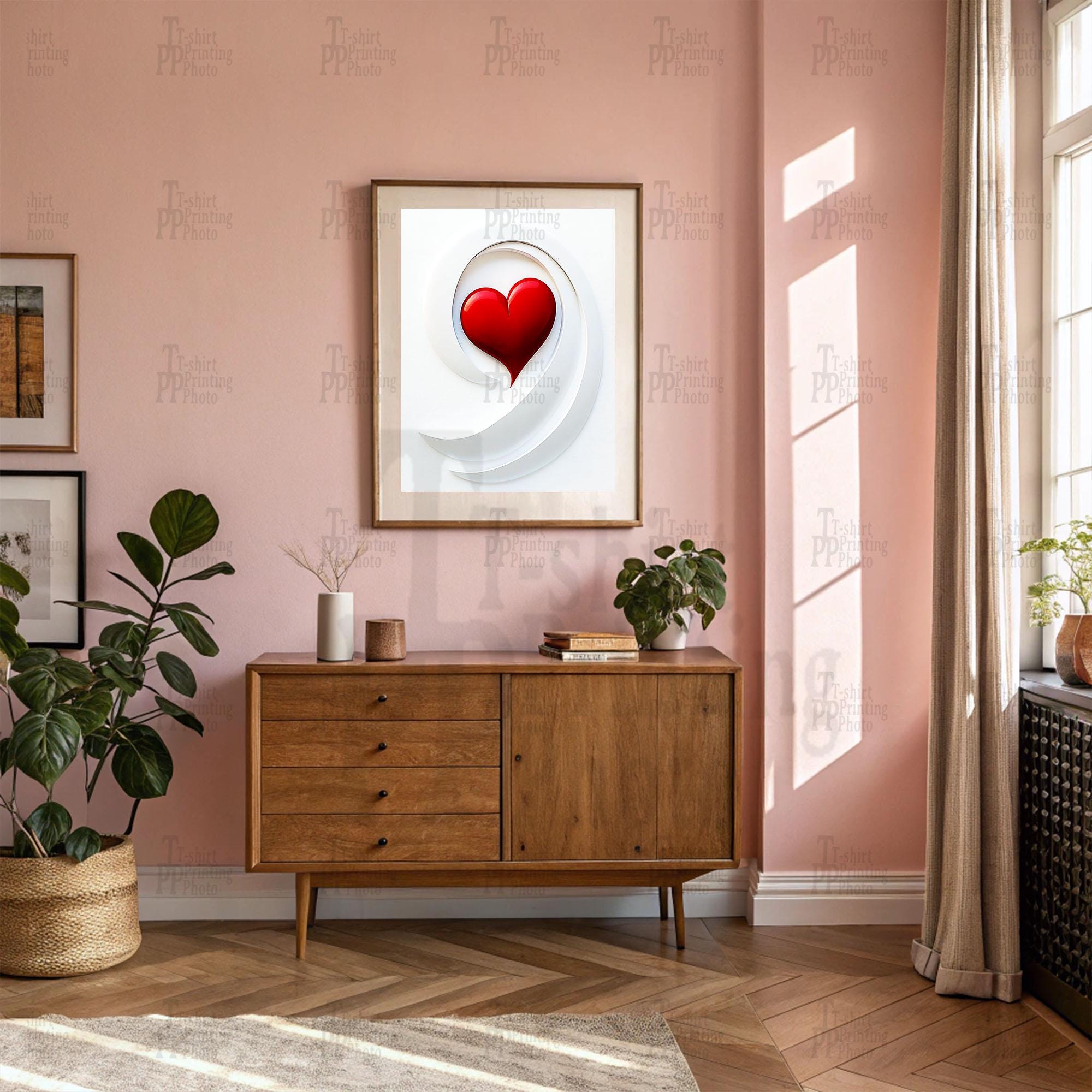 Charming Red Hearts for Your Wall Perfect Valentine's Day Decor Red ...