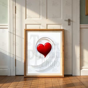 Charming Red Hearts for Your Wall Perfect Valentine's Day Decor Red ...