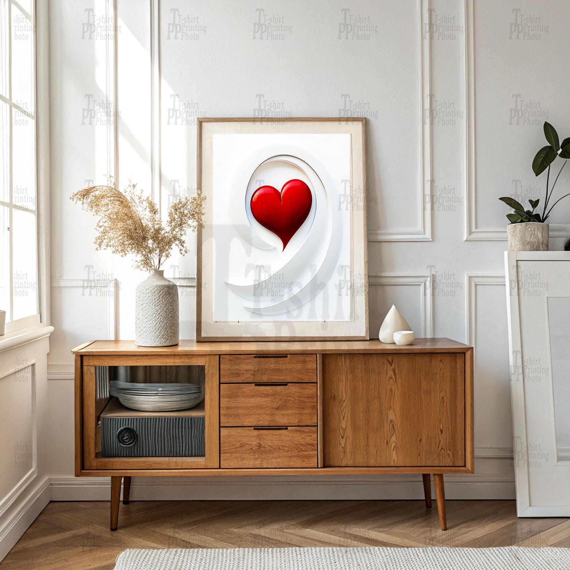 Charming Red Hearts for Your Wall Perfect Valentine's Day Decor Red ...