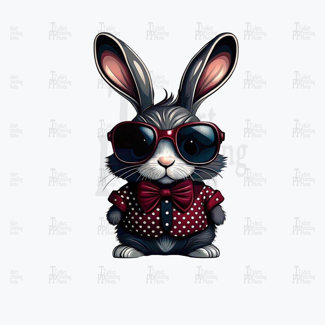 Cool Bunny Rabbit Cool Bunny Rabbit Sunglasses Digital Art Prints Wall ...