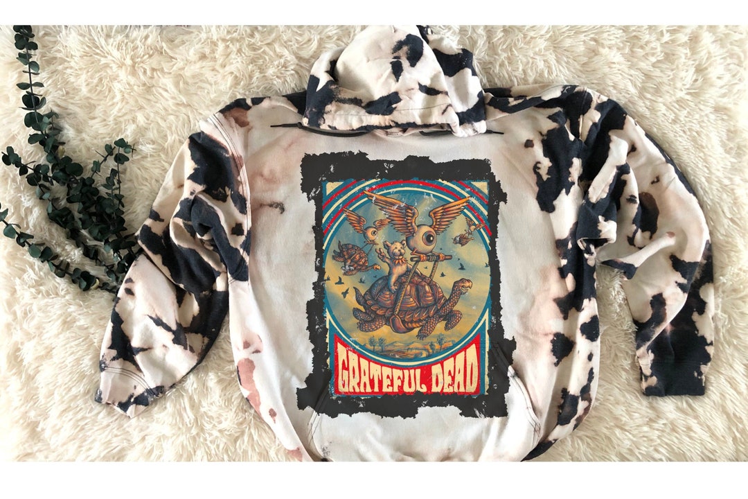Hand Bleached/tie Dye/deadhead Shirt/concert Shirt/dad Gift/ Birthday ...