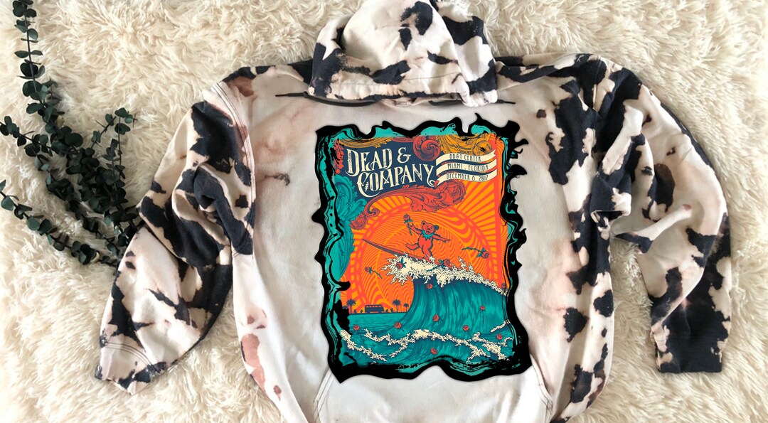 Hand Bleached/tie Dye/deadhead Shirt/concert Shirt/dad Gift/ Birthday ...