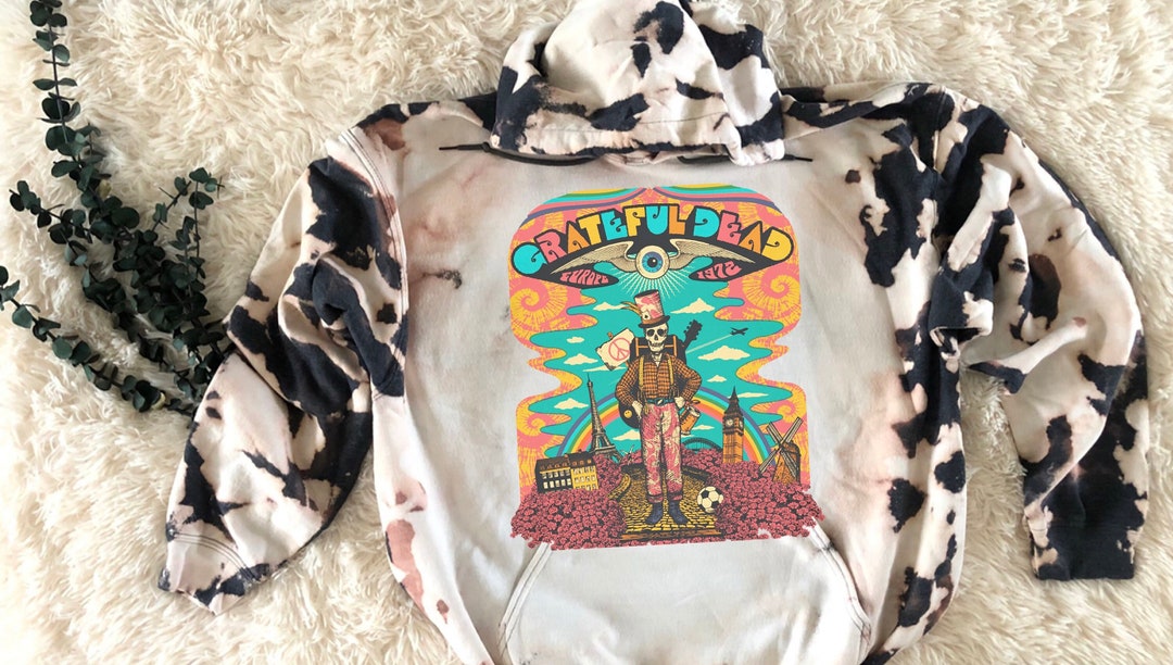 Hand Bleached/tie Dye/deadhead Shirt/concert Shirt/dad Gift/ Birthday ...