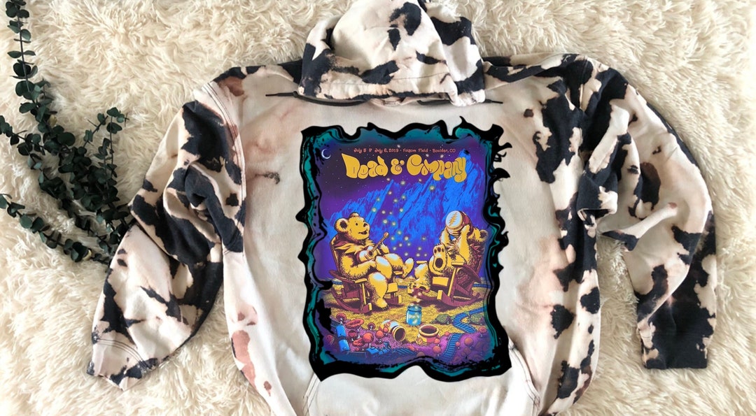 Hand Bleached/tie Dye/deadhead Shirt/concert Shirt/dad Gift/ Birthday ...