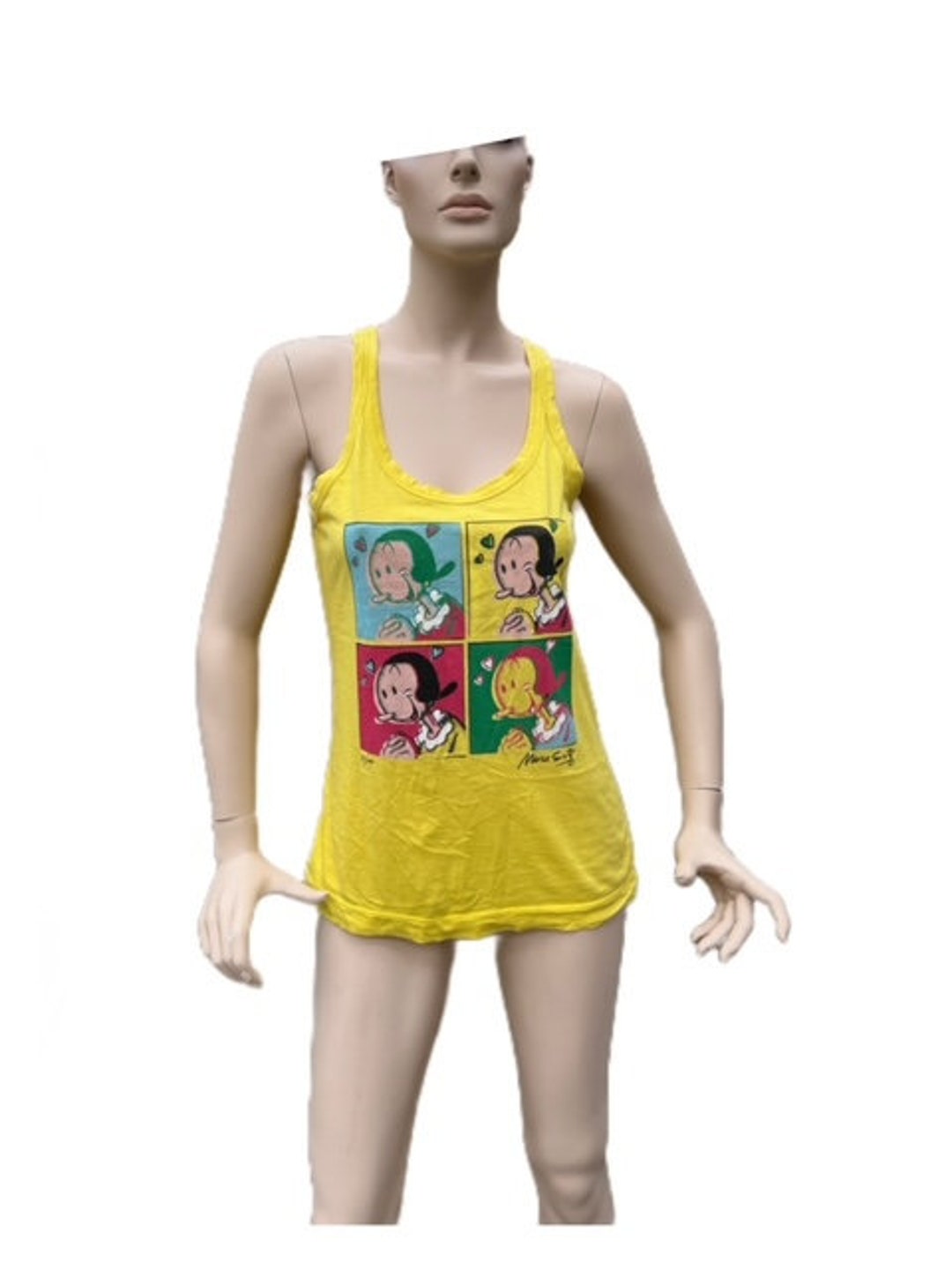MISS SIXTY Retro Pop Art Olive Popeye Vintage Tank Top - Etsy
