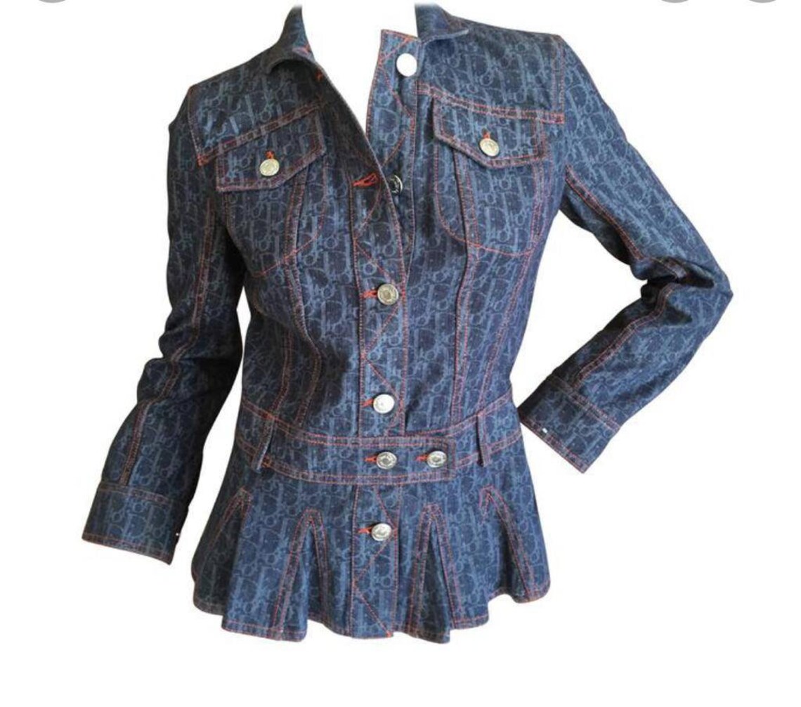 Christian Dior Monogram Remove Before Flight Jeans Blazer - Etsy