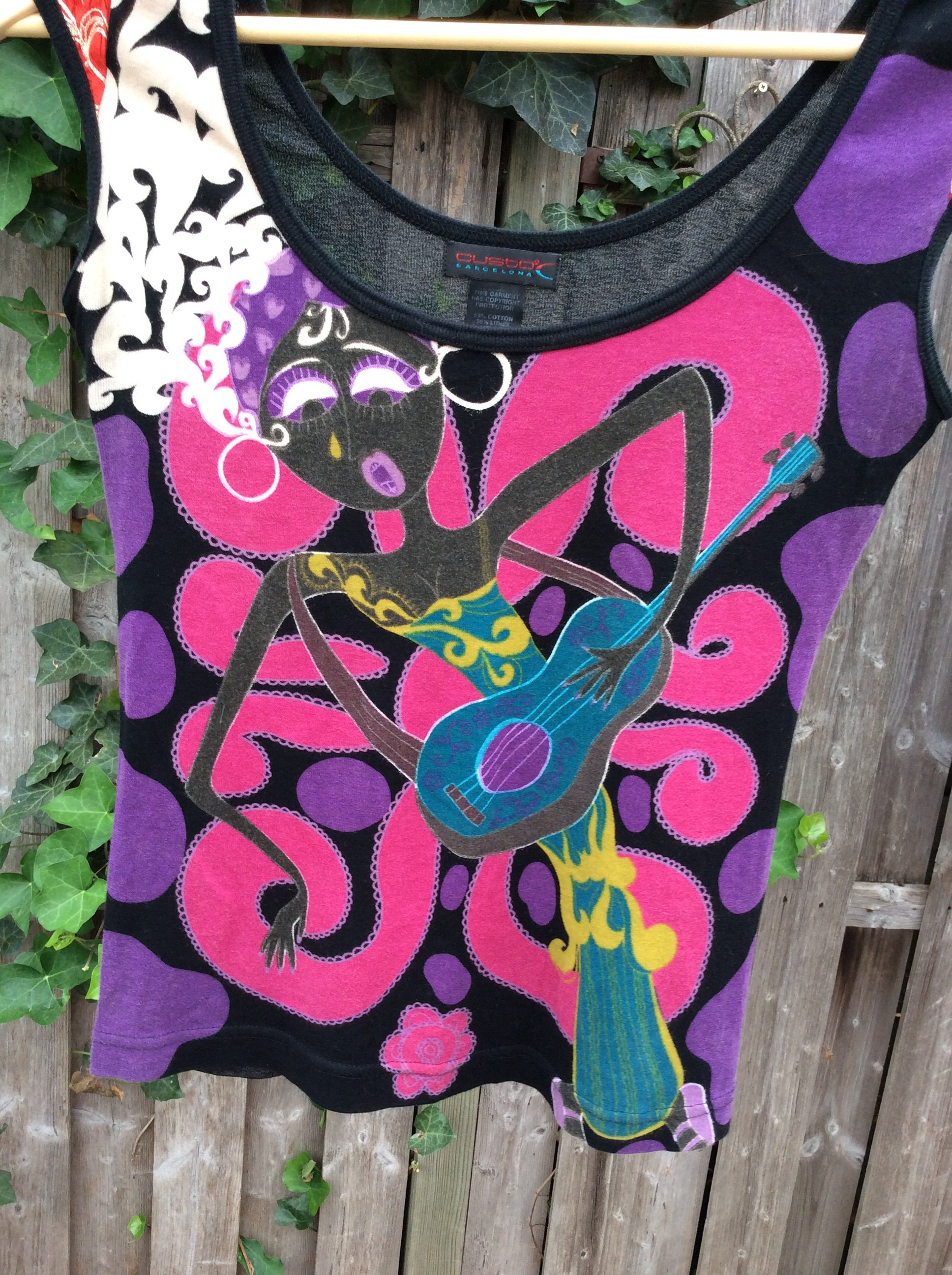 Top Full Colour print t-shirt '90 Custo Barcelona | Etsy