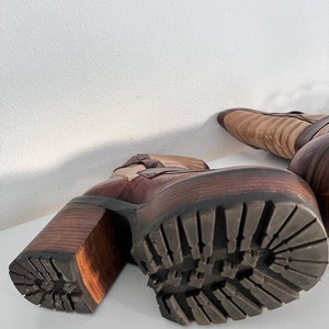 RARE FANTASTIC Patchwork Platform Boots True Vintage Hard to Find - Etsy